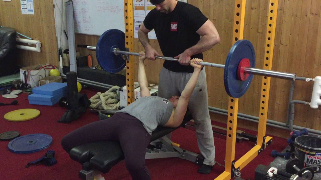 Lisa Bench 145 lb - YouTube
