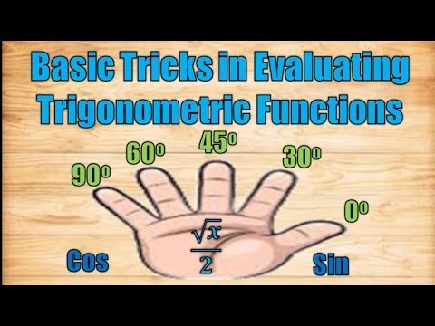 Basic Tricks in Evaluating Trigonometric Function with Special Angles ...