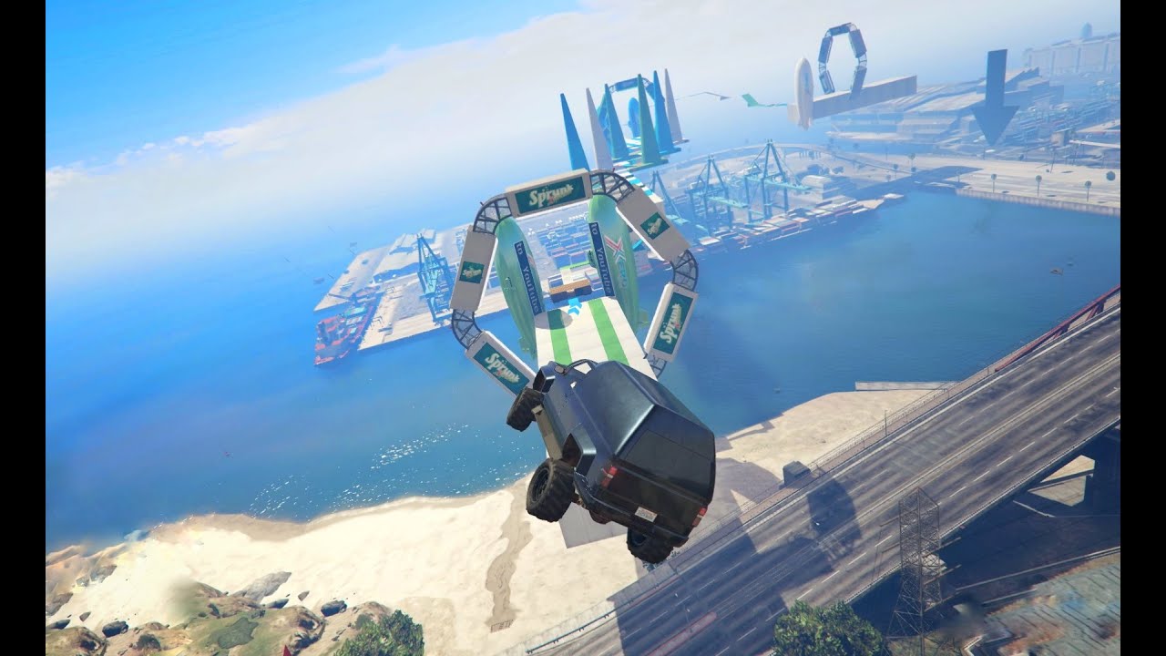 REAL SKILL TEST PARKOUR - AMAZING MAP GTAV ONLINE - YouTube