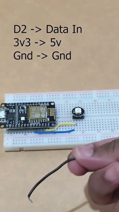 RGB NeoPixel LED with ESP8366 or ESP32. #rgb #electronics #arduino #diy ...