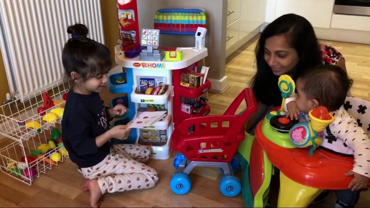 SUPERMARKET PlaySet | KIDS Playing PRETEND Toy Shop - YouTube