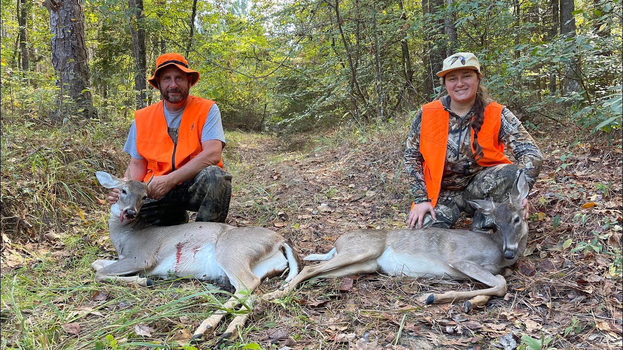 Double Deer Down on Louisiana Public Land! (Catch and Cook) - YouTube