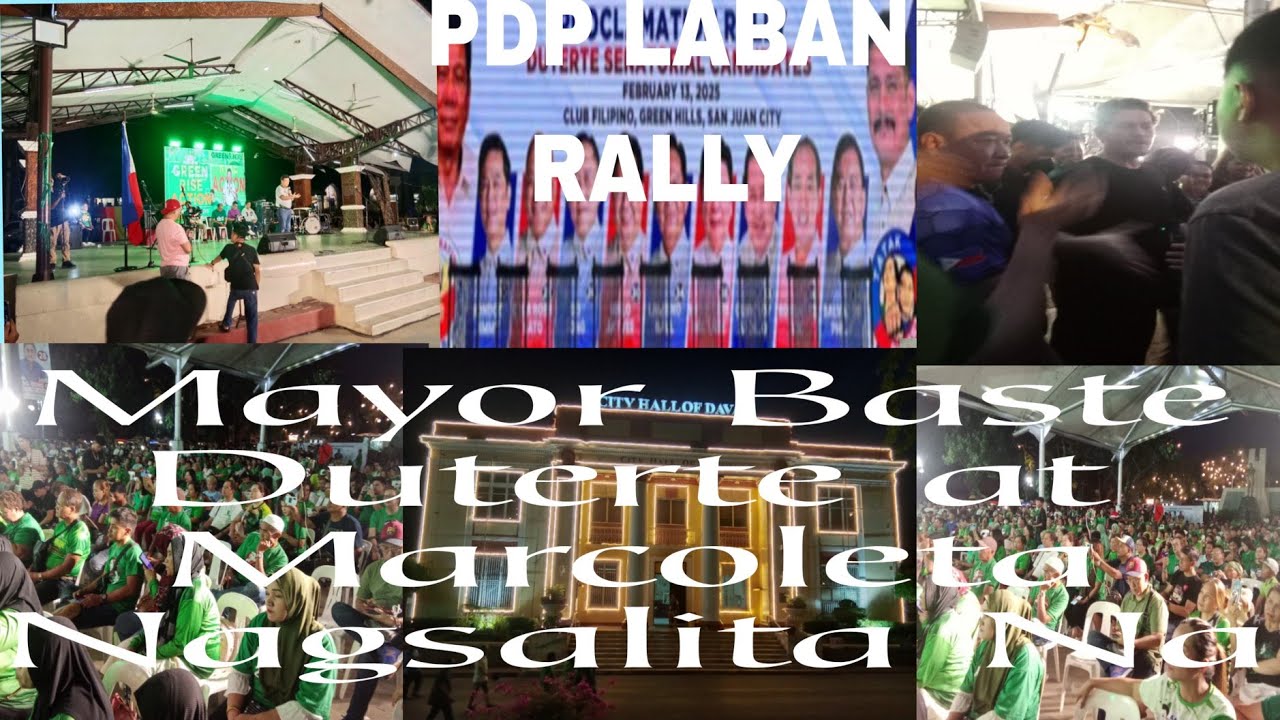Mayor Baste Duterte Congressman Marcoleta Nagsalita Na During PDP LABAN ...