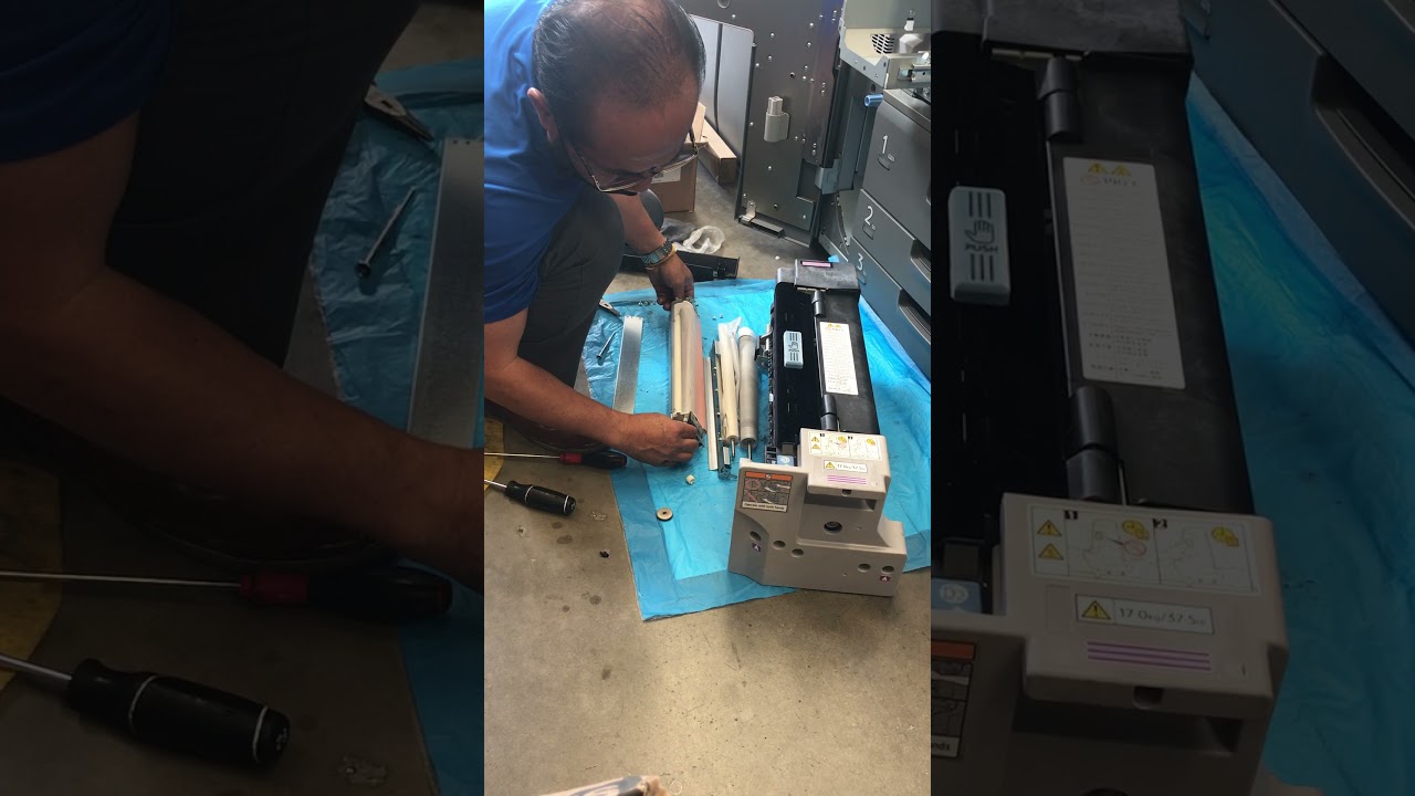 Ricoh Web Cleaning Unit fixing and Repair Training Printer Copier - YouTube