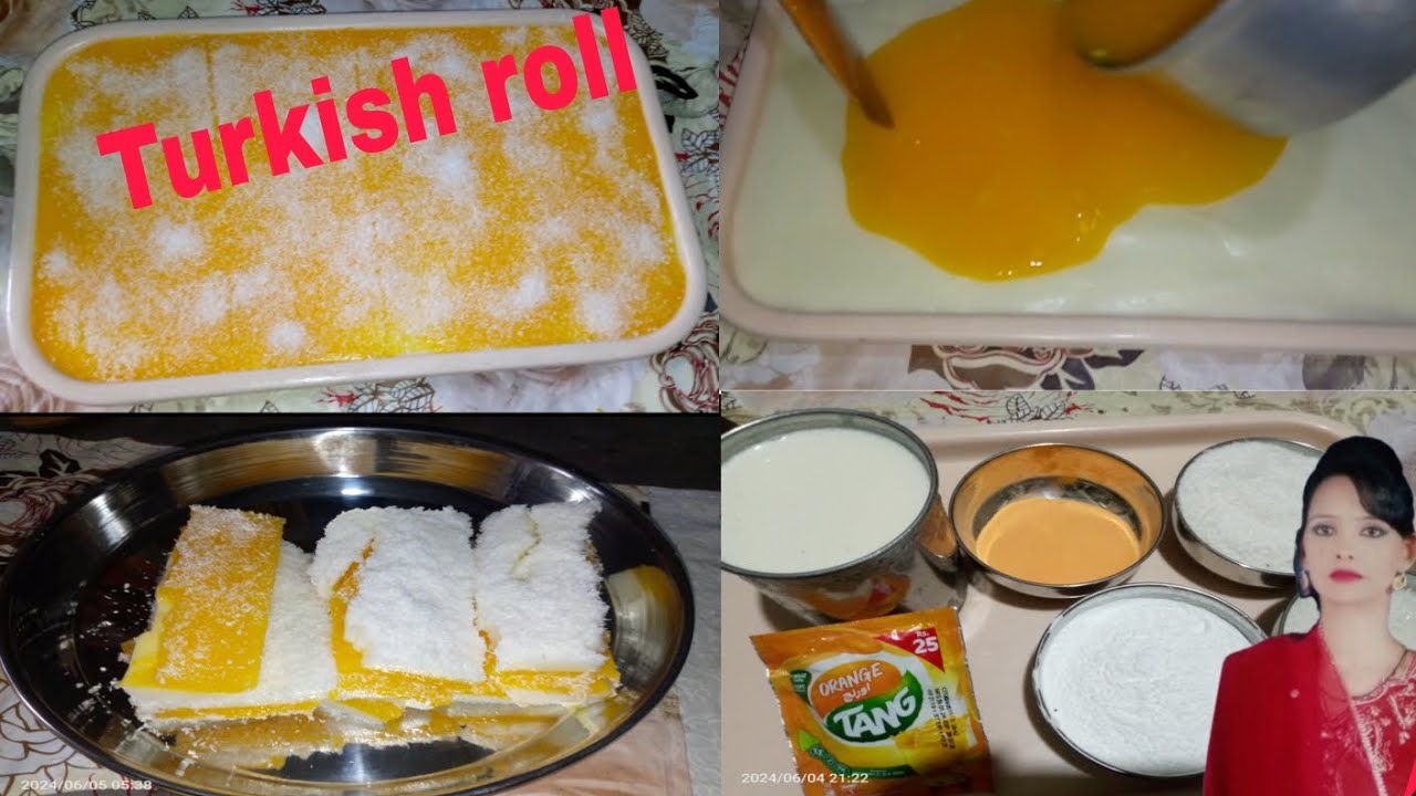 Turkish Roll | Turkish Sandwich | Desert Recipe | Sultan Lokumo Rolls ...