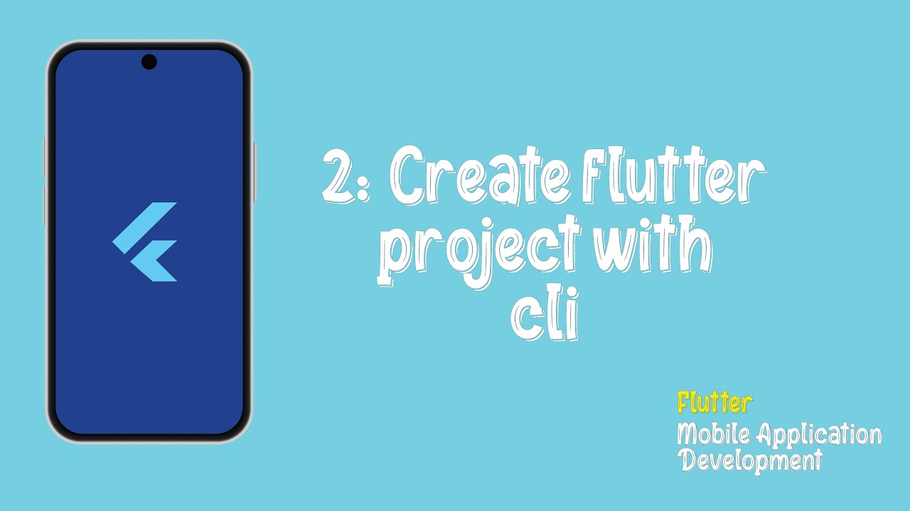 Create flutter project using CLI(Command Line Interface) short method - YouTube