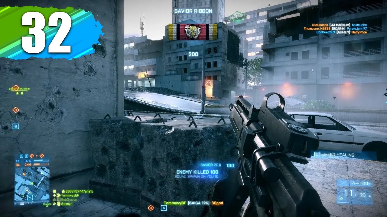 Battlefield 3: Multiplayer Highlights - Road to Max Rank #32 - YouTube