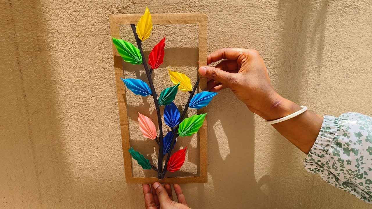 Bohemian Vibe | DIY Paper Leaf Wall Hanging | Easy Paper Leaf ...