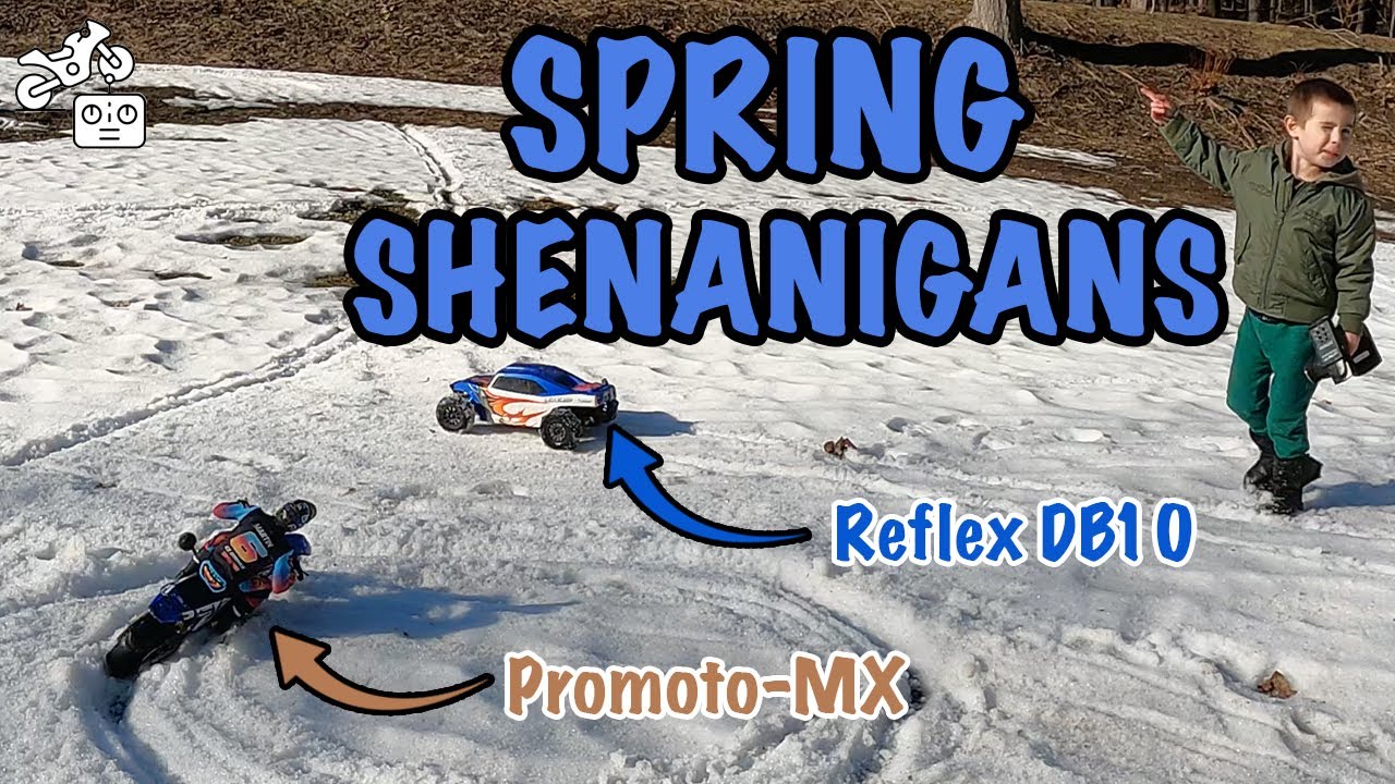 Spring Shenanigans: RC Adventure 3 - Reflex DB10, Promoto-MX - YouTube