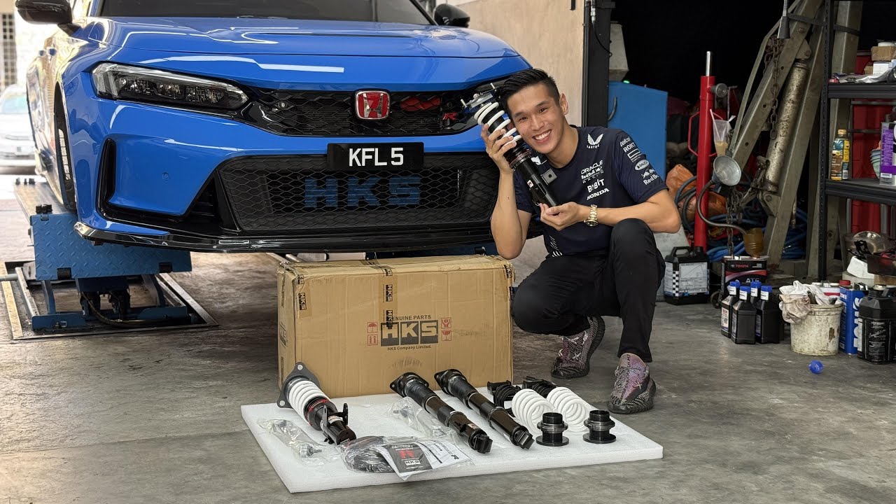[VLOG] Honda Civic Type R FL5 Upgrade HKS Hiper Max R Coilover ...