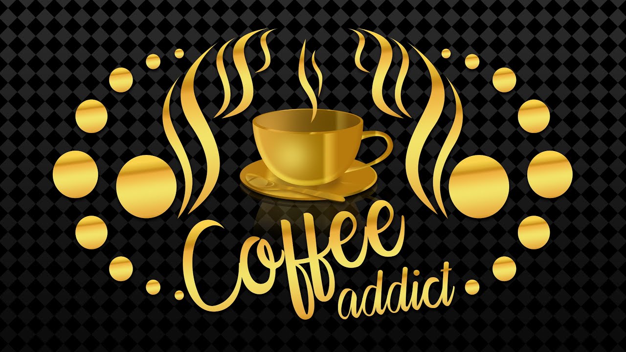 COFFEE ADDICT DESIGN WITH ANIMATION - YouTube