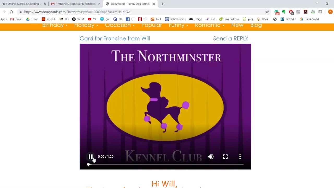 How to View the Doozycard You Received: a Doozycards.com Tutorial - YouTube