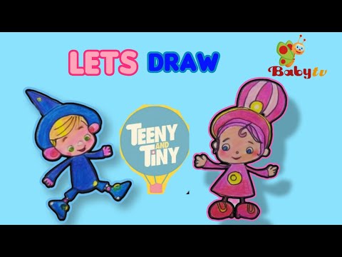 How to draw Teeny & Tiny @BabyTV - YouTube
