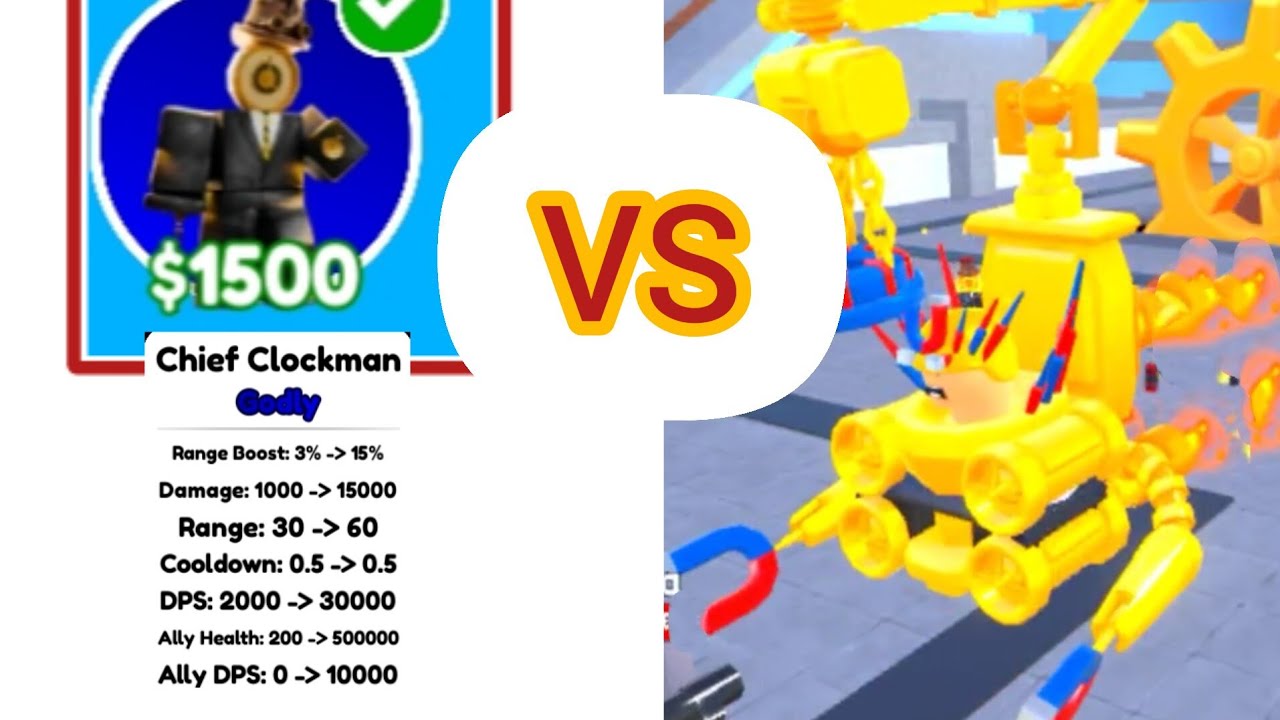 NEW GODLY Chief Clockman Vs TIME FACTORY Toilet tower defence/ttd - YouTube