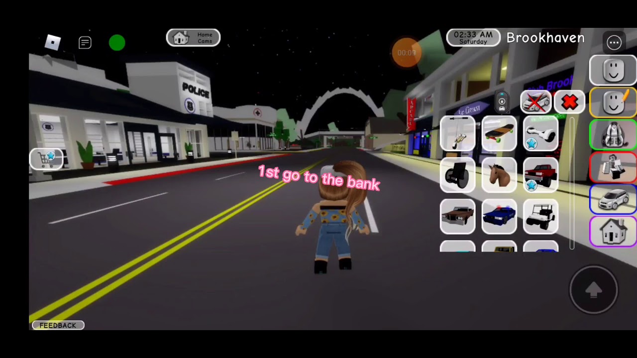 How to rob the bank in Brookhaven without green card - YouTube