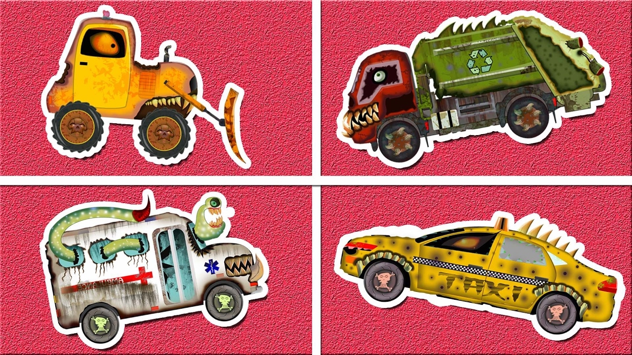 scary vehicles | its Halloween on Kids Play Time | car compialtion for ...
