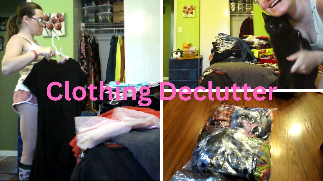 Clothing Declutter | Wardrobe Declutter - YouTube