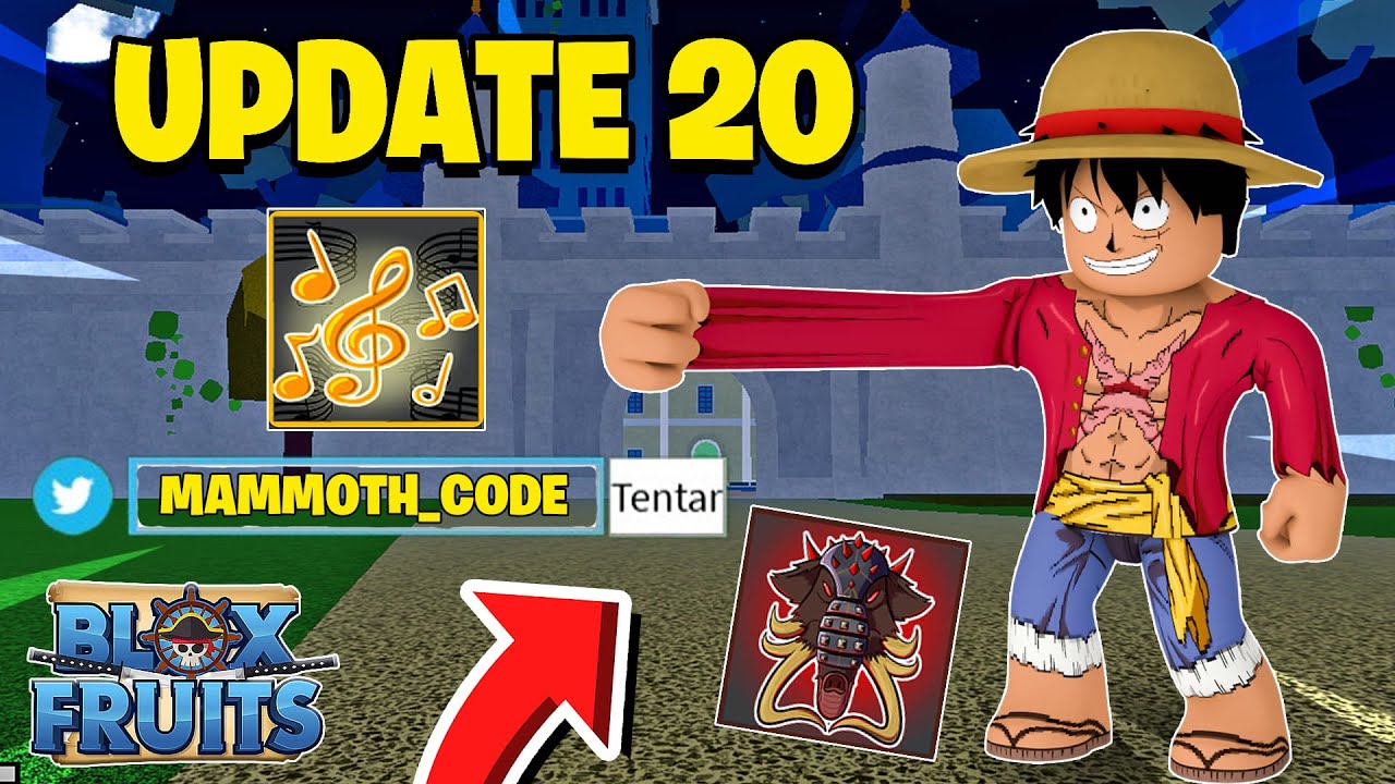 SAIUUU! NOVA ATUALIZAÇÃO DO BLOX FRUITS! NOVO CÓDIGO DA FRUTA MAMMOTH ...