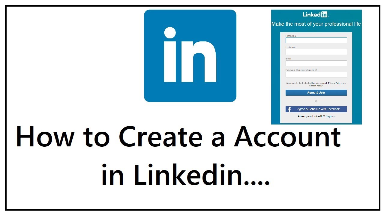 How to Create An Linkedin Account - YouTube