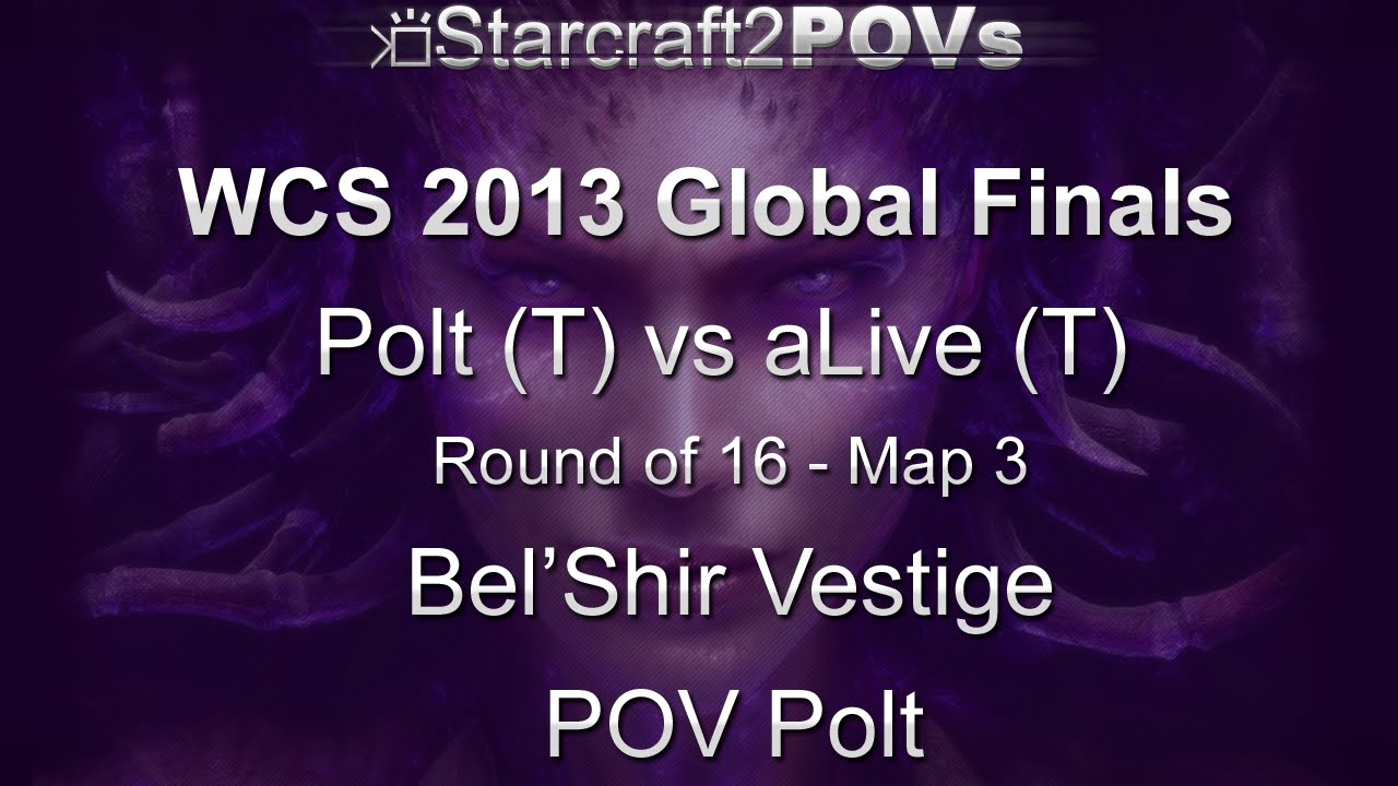 SC2 HotS - WCS 2013 Global Finals - Polt vs aLive - Ro16 - Map 3 - Bel ...