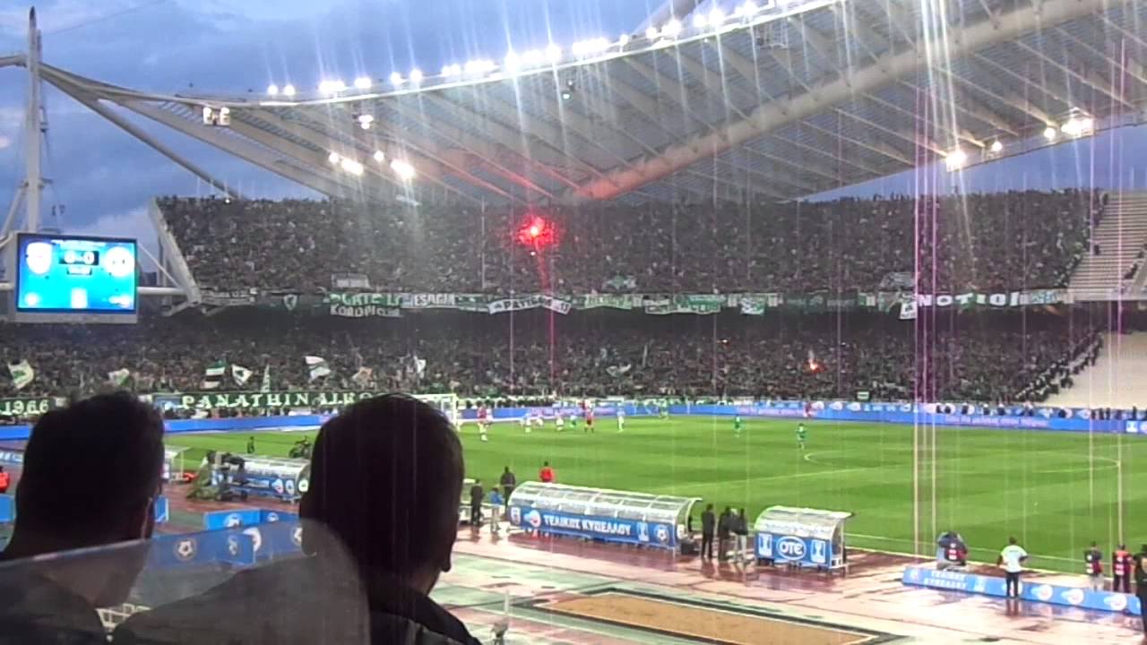τελικος κυπελλου Ελλαδας 2014 το πρωτο γκολ του Παναθηναικου - YouTube