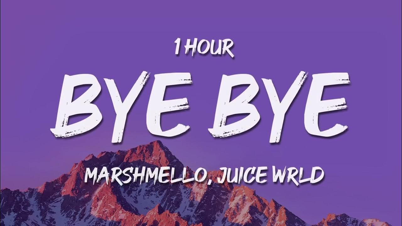 Marshmello x Juice WRLD Bye Bye (Lyrics) 1 Hour Version - YouTube