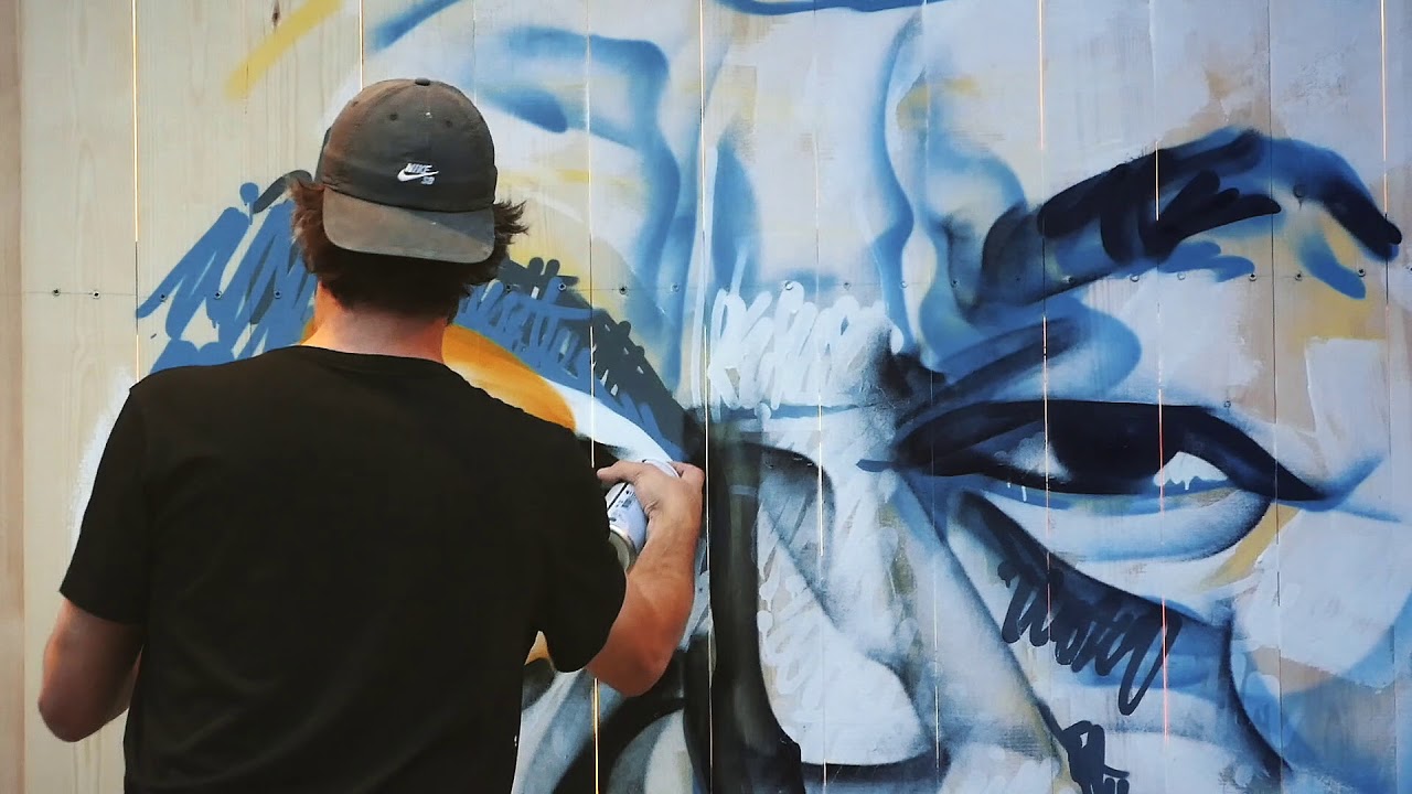 Live paintings by Denis Meyers, Arnaud Kool and Gui Tar at Macadam ...