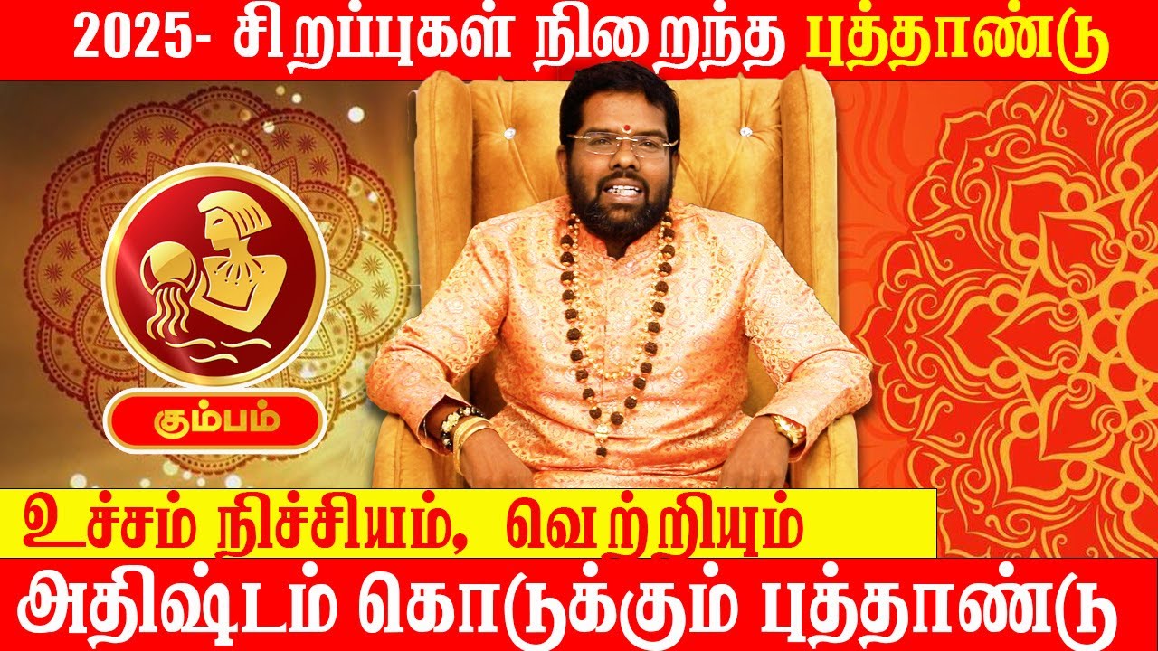 கும்பம் ராசி புத்தாண்டு பலன்கள் | Kumbam Puthandu Palan | New Year Rasi ...