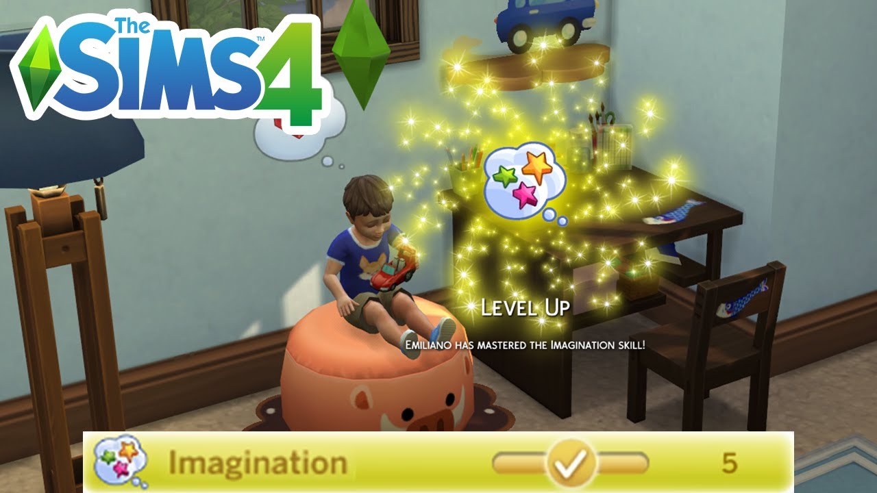How To Max Toddler Imagination Skill (Cheat) - The Sims 4 - YouTube