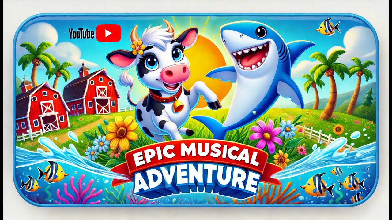"¡La Vaca Lola y el Tiburón Bebé Juntos en una Aventura Musical ...