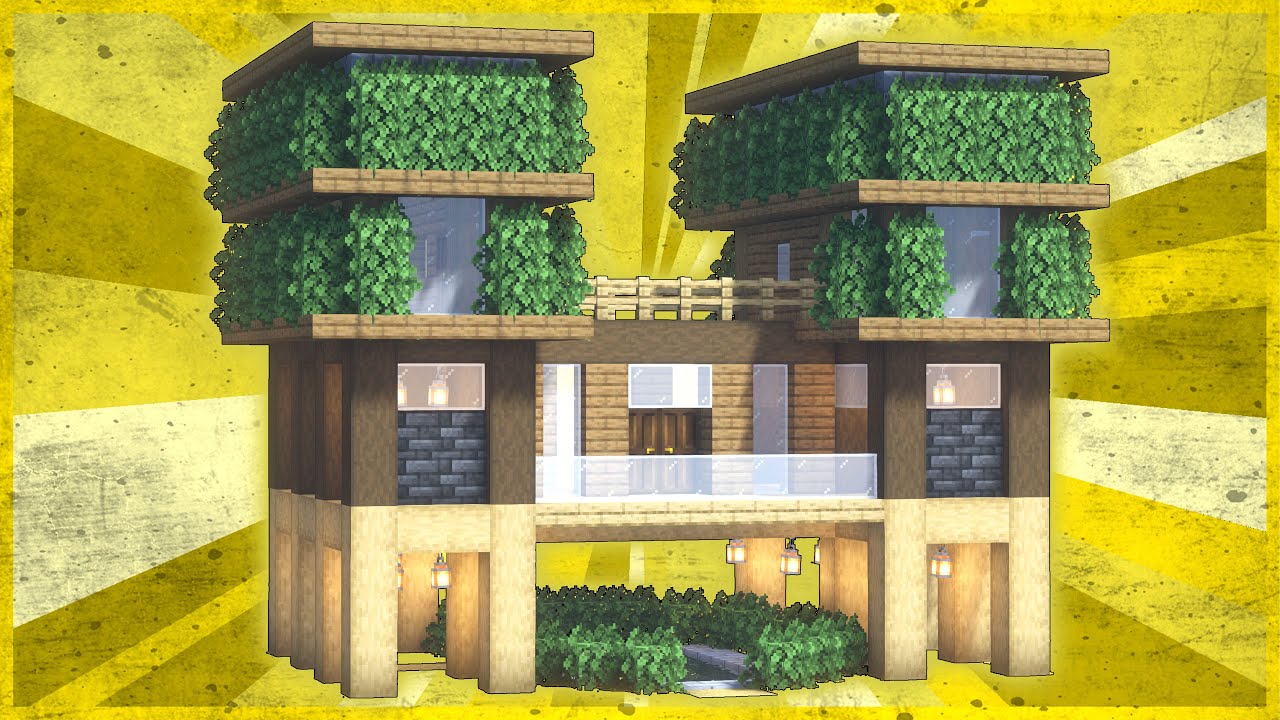 Large Wooden Tower House in Minecraft - YouTube