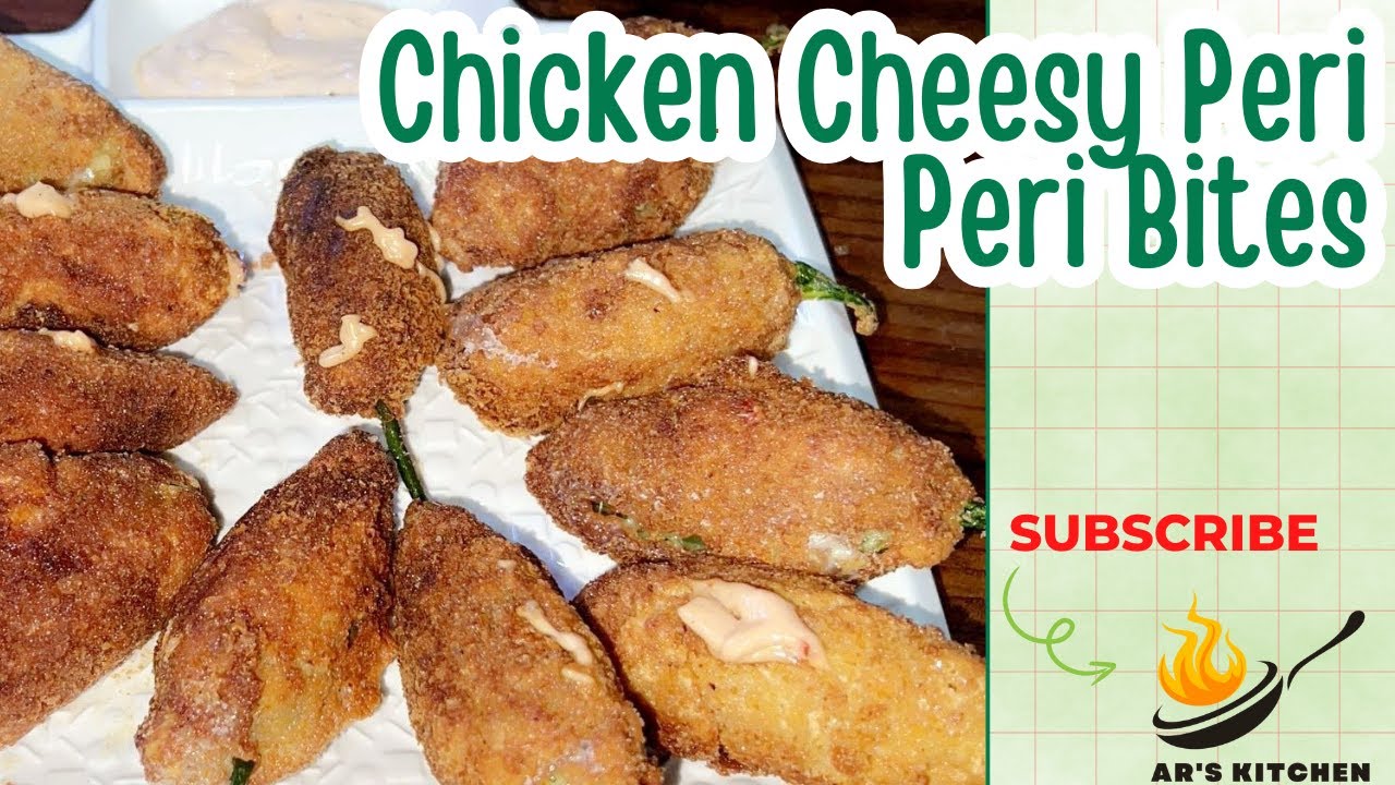 Chicken Cheesy Peri Peri Bites | Peri Peri Bites | Crispy and Easy Peri ...