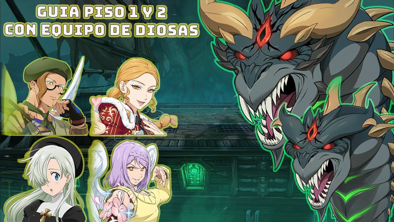 🐉GUIA DRAGON PISO 1 Y 2 CON EL MEJOR EQUIPO | 7DS:GRAND CROSS🐉 - YouTube