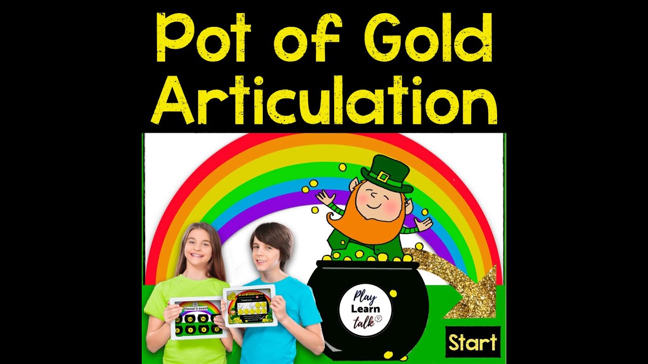 Pot of Gold Tutorial - Speech Therapy - Boom Cards - YouTube