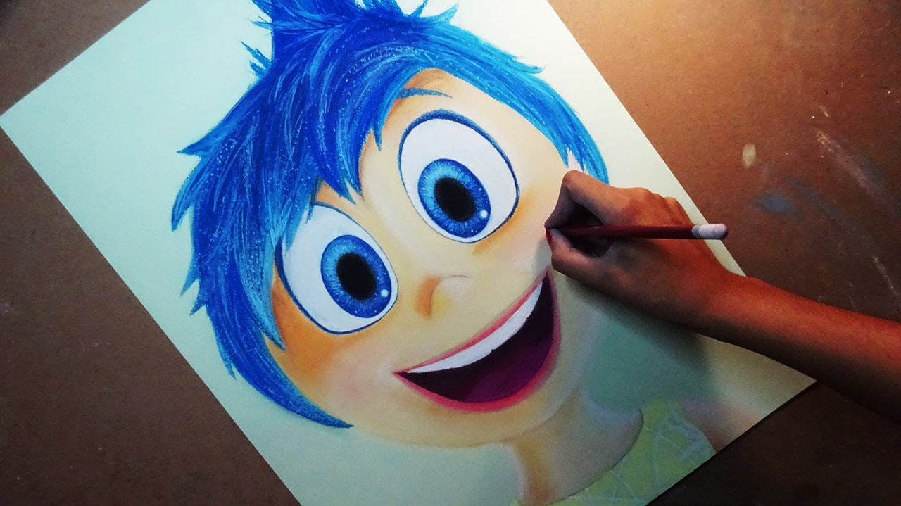 Speed Drawing: Joy/Alegria (Inside Out) | Diana Díaz - YouTube