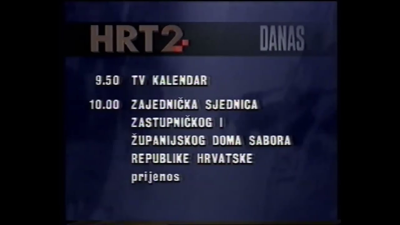 [1080p60] HRT 2, 1995. - pregled programa - YouTube