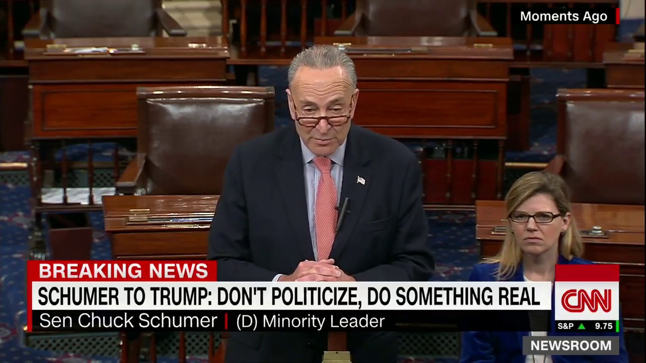 Schumer to Trump: Stop dividing, politicizing - YouTube