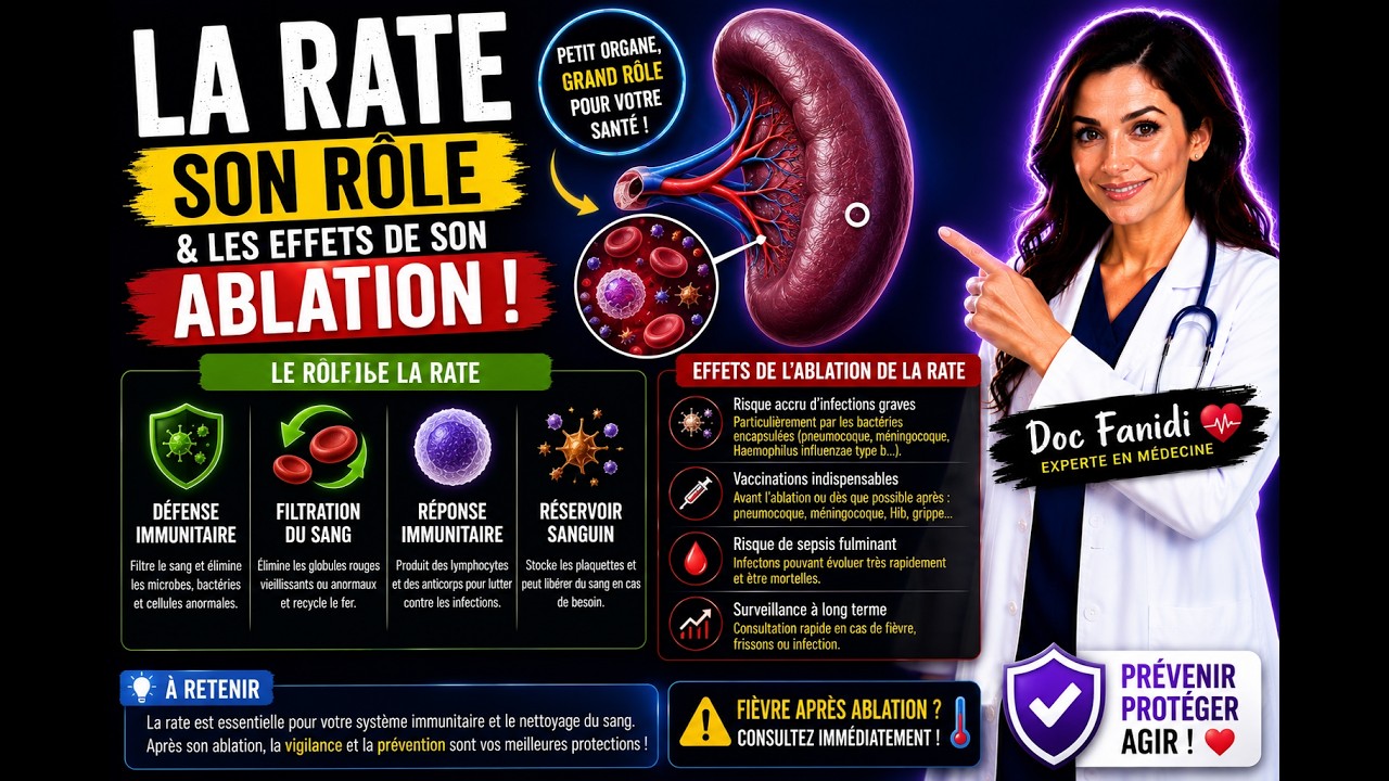 La rate, son rôle et les effets de son ablation - YouTube