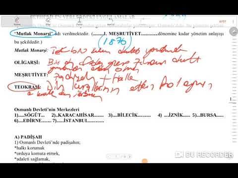 OSMANLI KÜLTÜR VE MEDENİYETİ 1. BÖLÜM