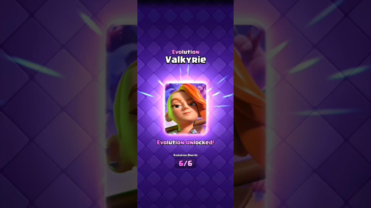 Evolution valkyrie unlocked!! #clashroyale - YouTube