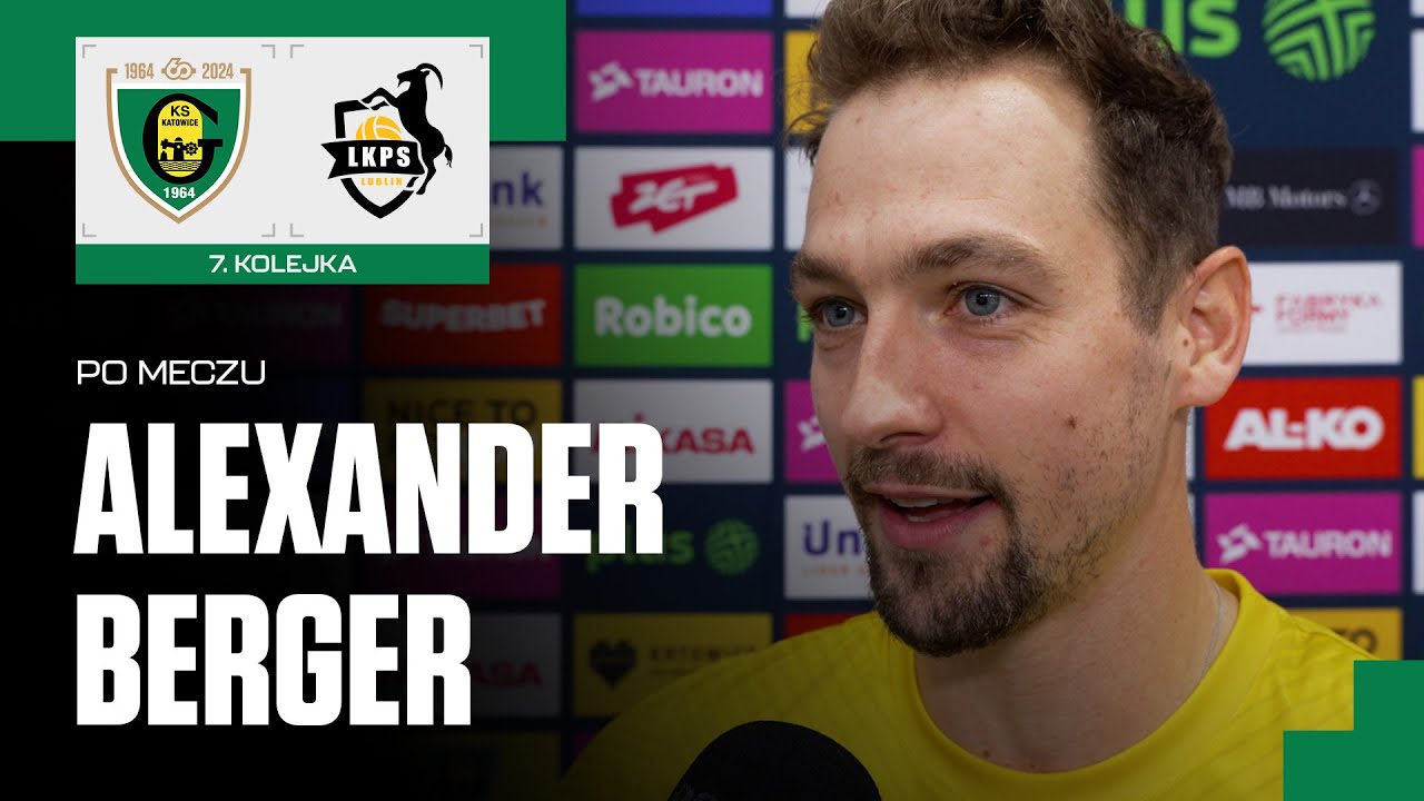 Alexander Berger po meczu GKS Katowice - Bogdanka LUK Lublin 0:3 (19.10 ...