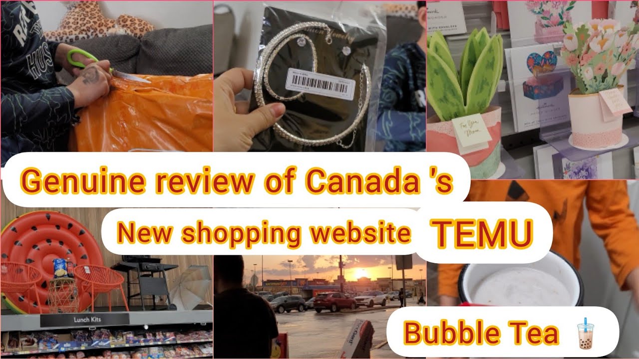 Genuine review of Canada's new shopping 🛍 website TEMU .Bubble tea at ...