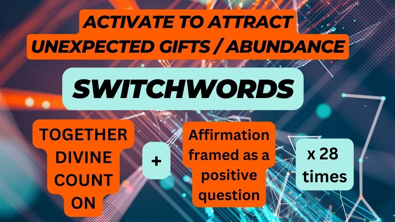 SWITCHWORDS: Activate and attract unexpected money TOGETHER DIVINE ...