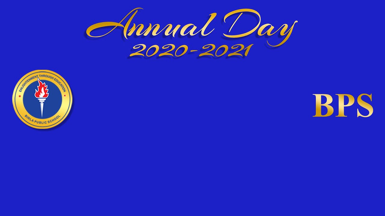 Annual day one celebration 2020 21 - YouTube