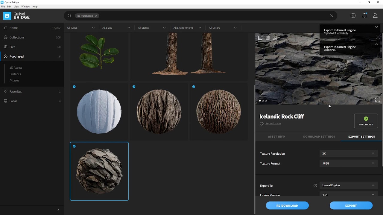 Megascan to UE4 with Displacement - YouTube