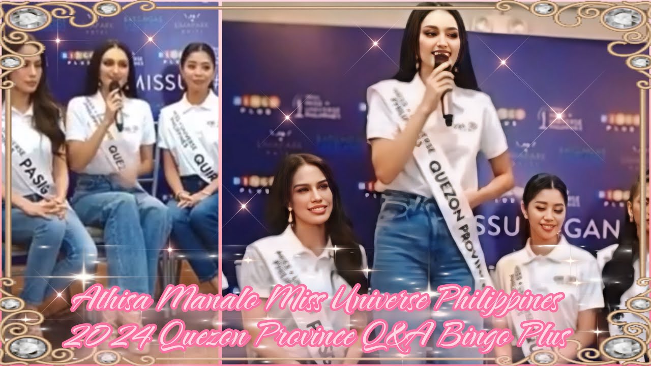 Athisa Manalo Miss Universe Philippines 2024 Quezon Province Q&A Bingo ...