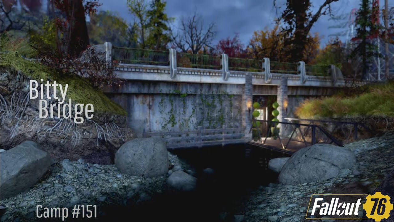Fallout 76 Camp Build | Bitty Bridge | Clean // Pre-Existing // Tiny ...