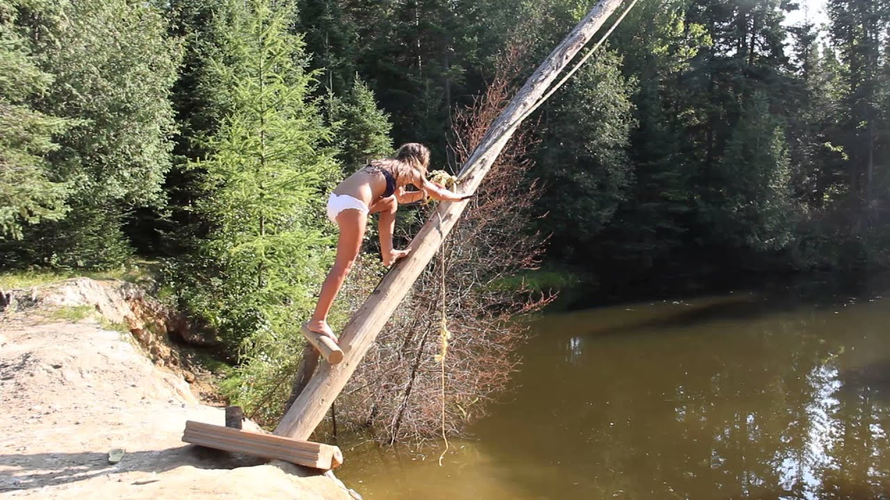 Pond swing - YouTube