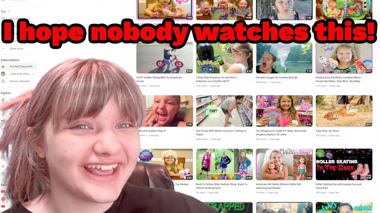 REACTING TO OLD Fun and Crazy Kids VIDEOS.... SO EMBARRASSING! - YouTube