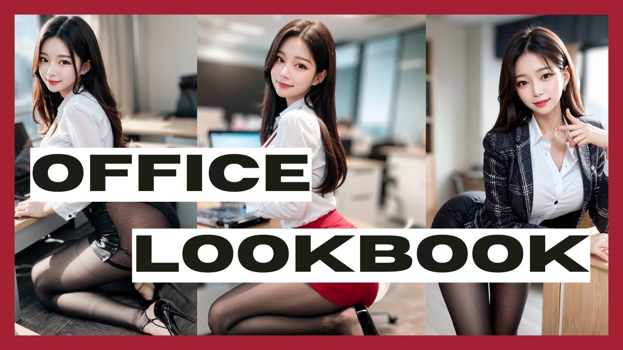 [4K] 오피스걸 세로룩북 | オフィスガールルックブック | Office Girl AI LOOKBOOK - YouTube